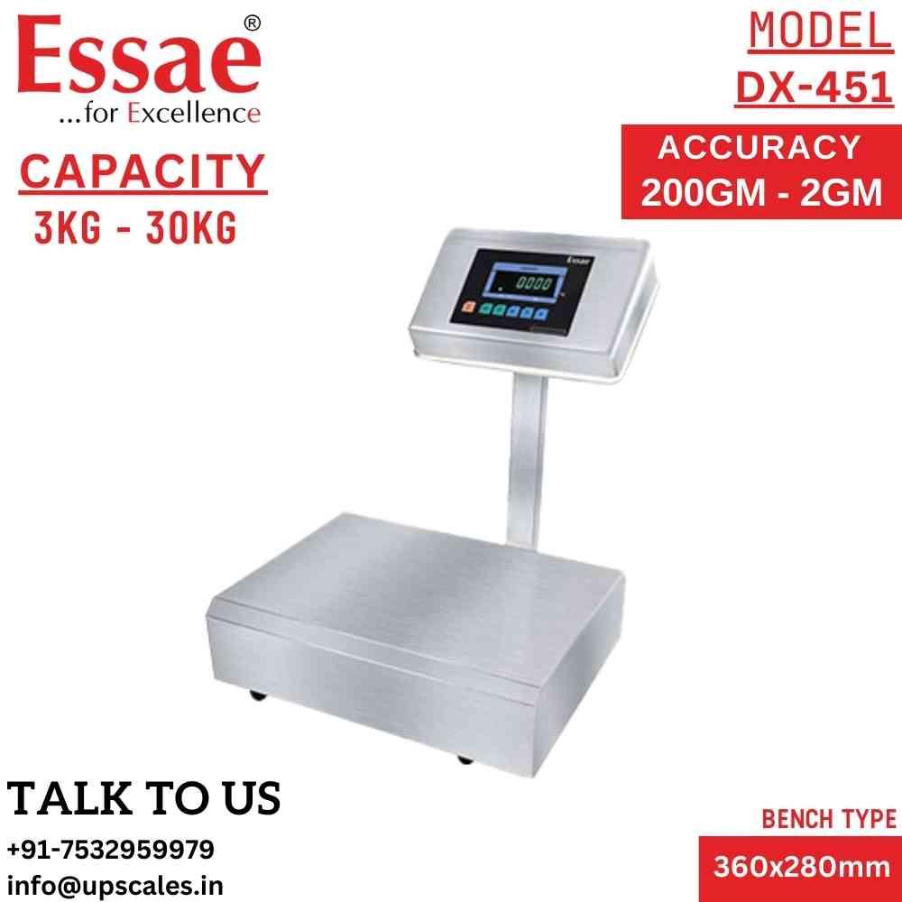 6kg/500mg Essae DX-451 Fully Stainless Steel Bench Type Electronic ...