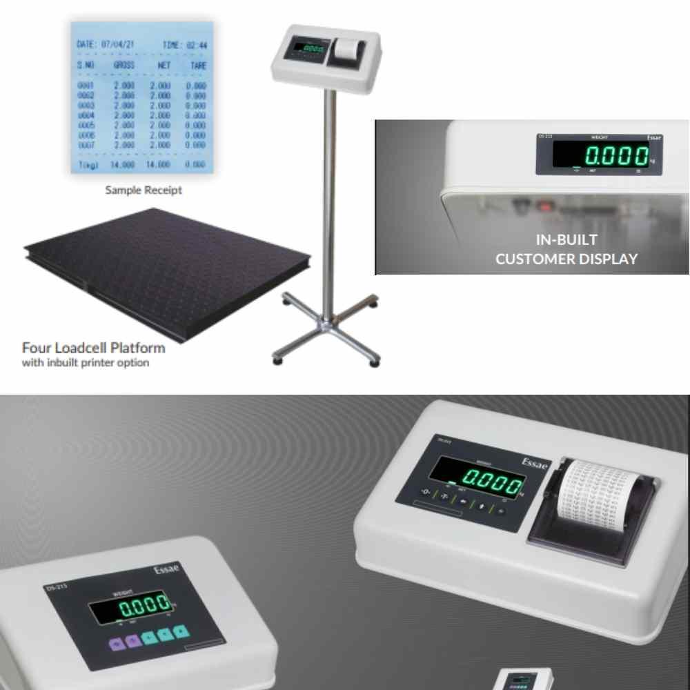 600kg/100gm Essae Platform Industrial Weighing Scale DS-215HD | Essae ...