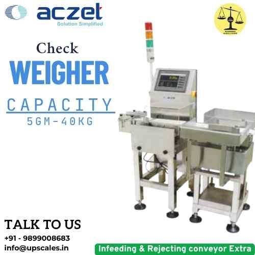 Check Weigher Aczet | Check Weigher Capacity 100gm~30kg and Accuracy ±20gm